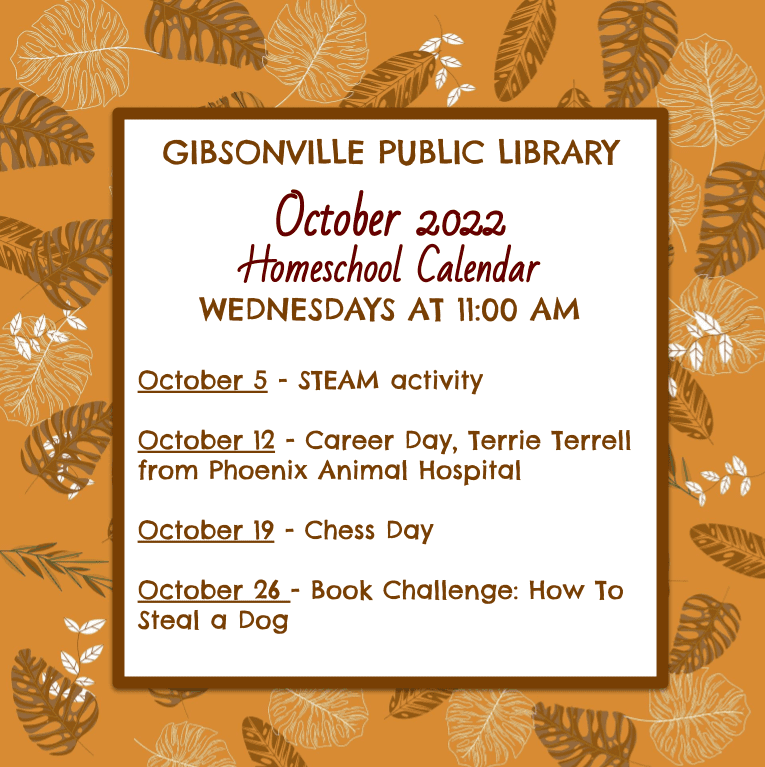 October 2022 – Gibsonville Public Library