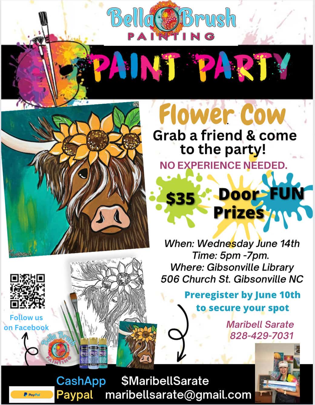 Paint Party – Gibsonville Public Library
